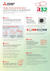 R32 Fact Sheet - Document Library - Mitsubishi Electric